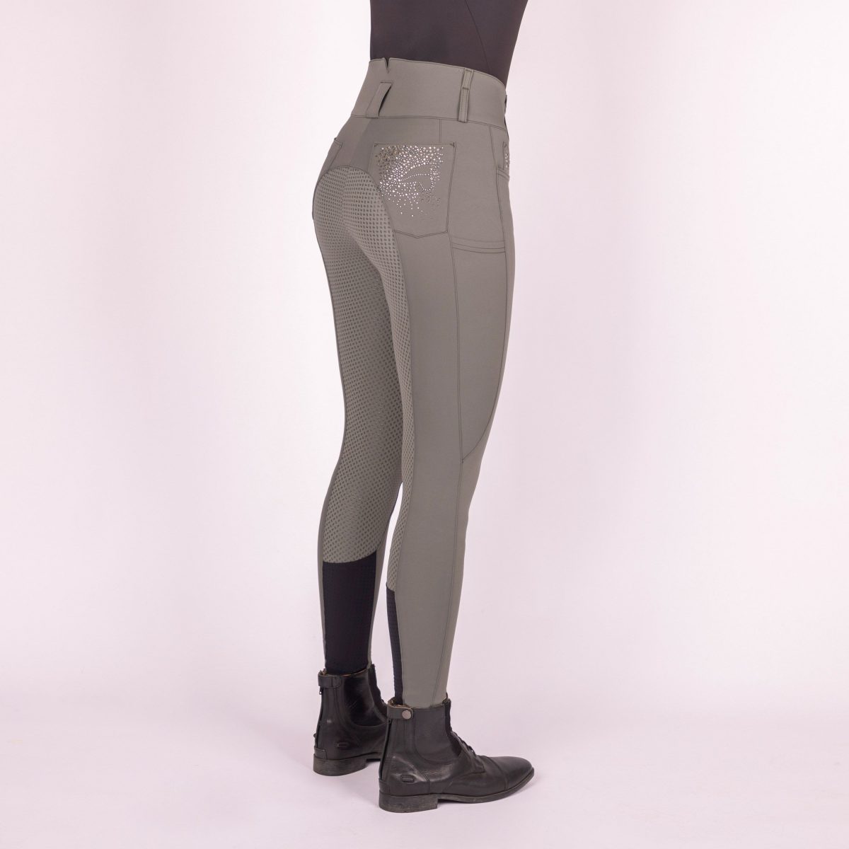 Euro-star indigo glam castor grey full grip breeches – Equilux Equestrian